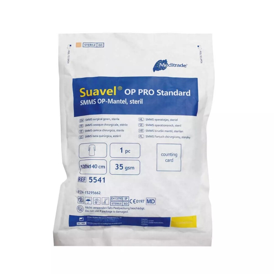 Chirurgische Jas - Operatiejas - Operatieschort – Steriel - Suavel OP ...